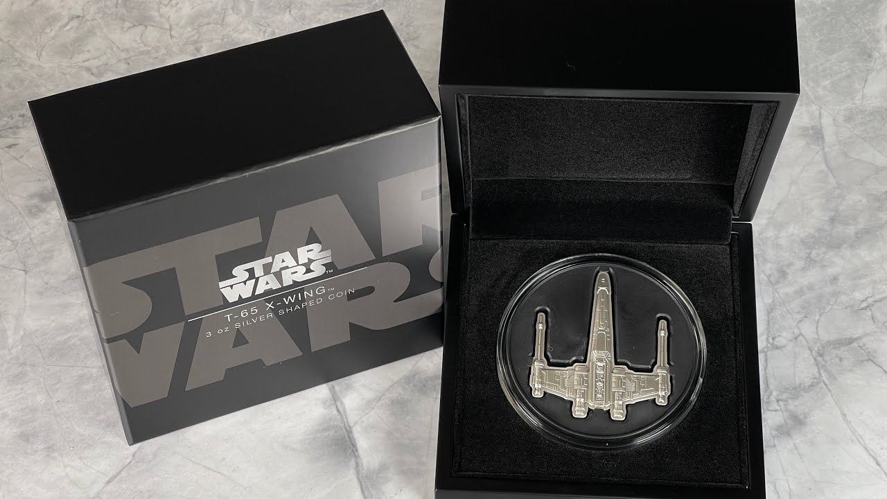 Star Wars™ T-65 X-wing™ 3oz Silver Shaped Coin - YouTube