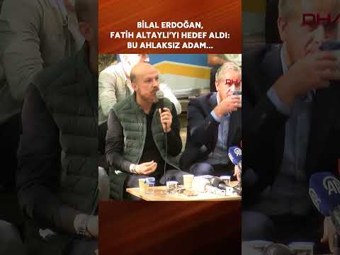 Bilal Erdoğan, Fatih Altaylı'yı hedef aldı: Bu ahlaksız adam #shorts
