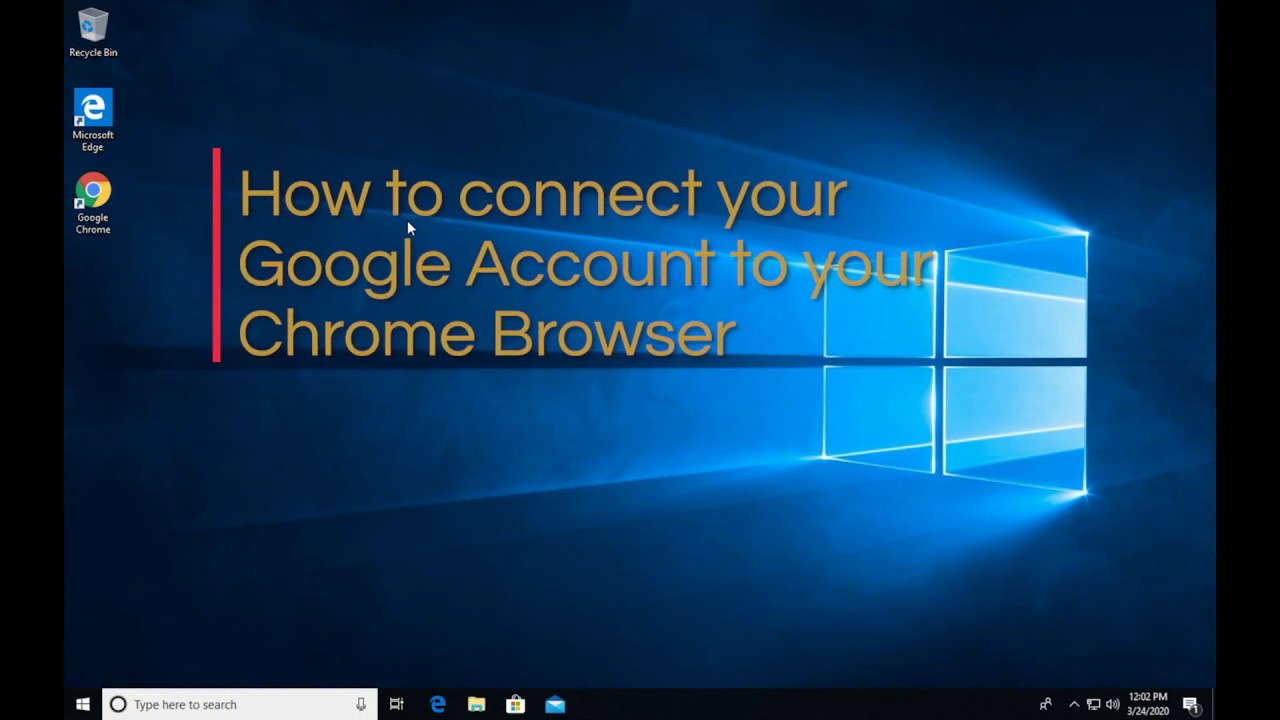 How to connect your School Google account to the Chrome browser - YouTube