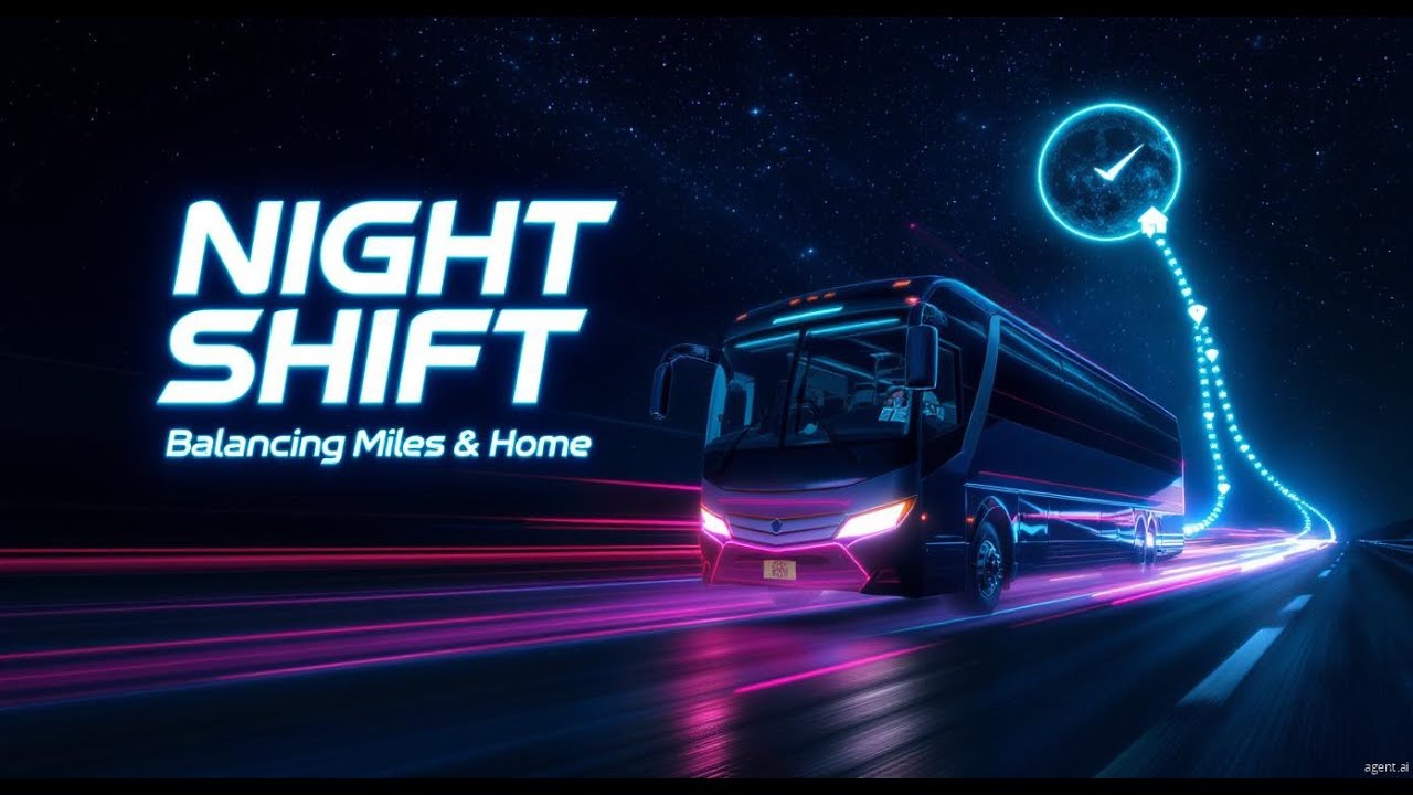 How long distance bus drivers balance work and family - YouTube