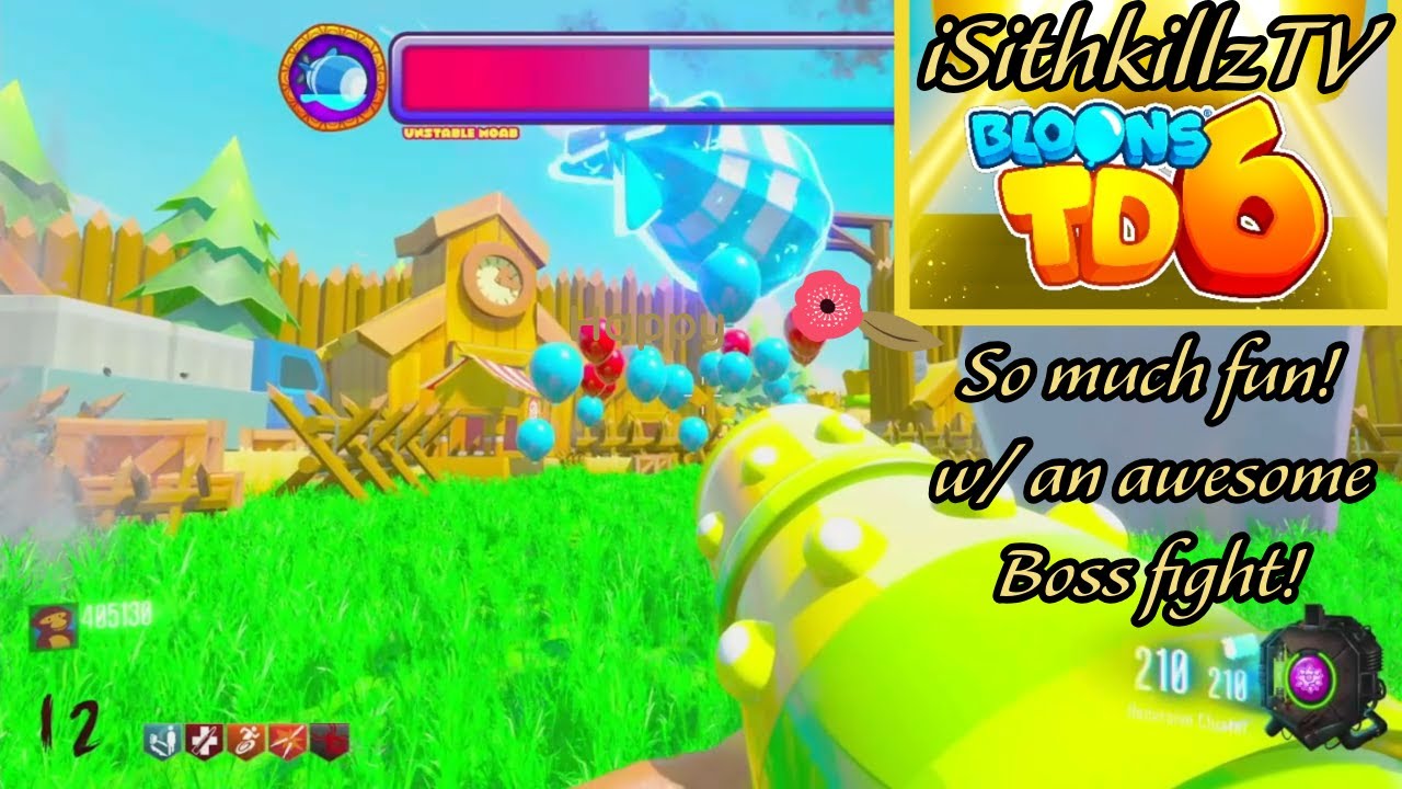 Solo Bloons TD6 Monkey Village! Bo3 Custom Zombies - Full completion & crazy Moab boss fight ...