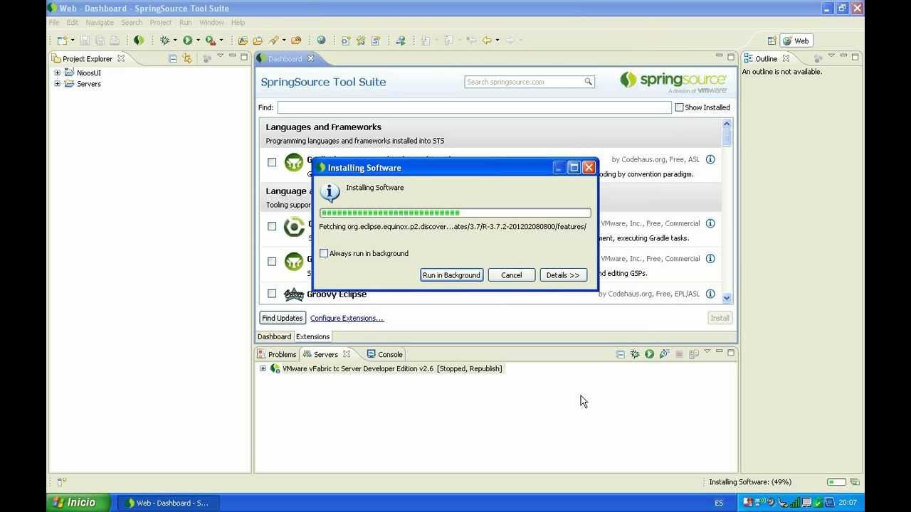 Instalar el eclipse marketplace client en springsource tool suite - YouTube