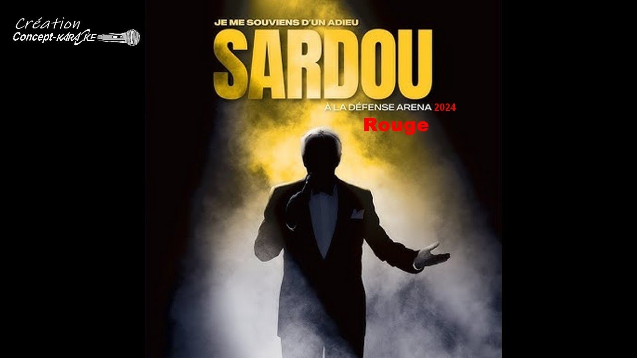 ♦Michel Sardou - Rouge (Live à La Défense Arena 2024) #conceptkaraoke ...