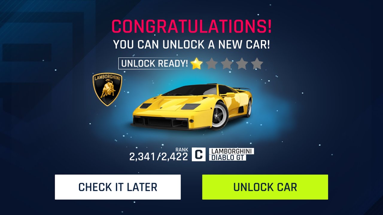 Asphalt 9, Drive Syndicate 8 Unlock Lamborghini Diablo GT - YouTube