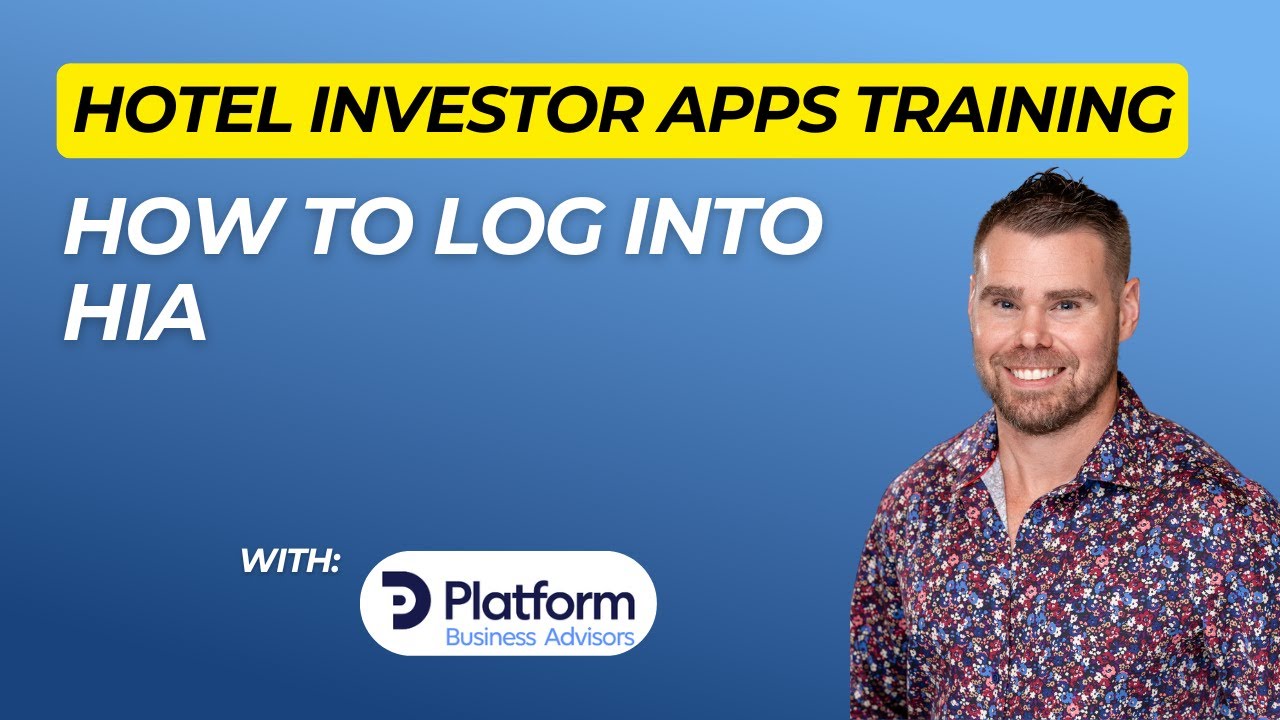 How to Log Into HIA (Hotel Investor Apps) - YouTube