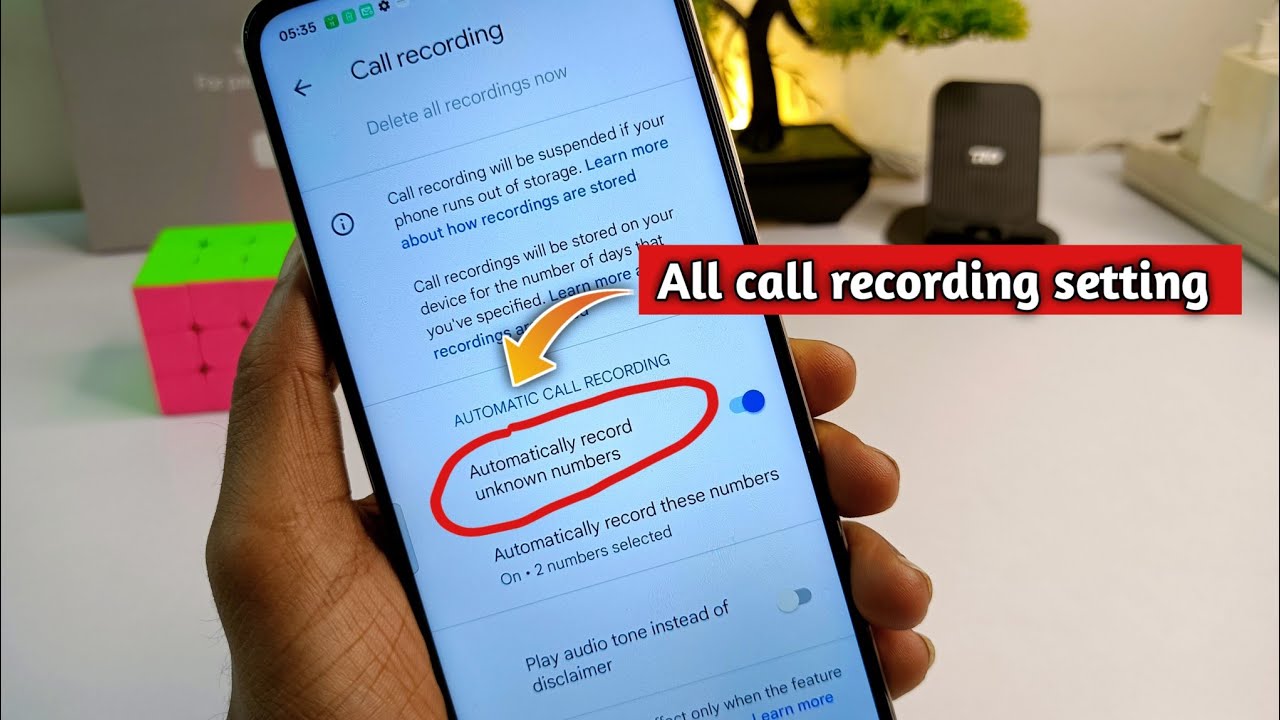 How to record all calls automatically || auto call recording setting ...