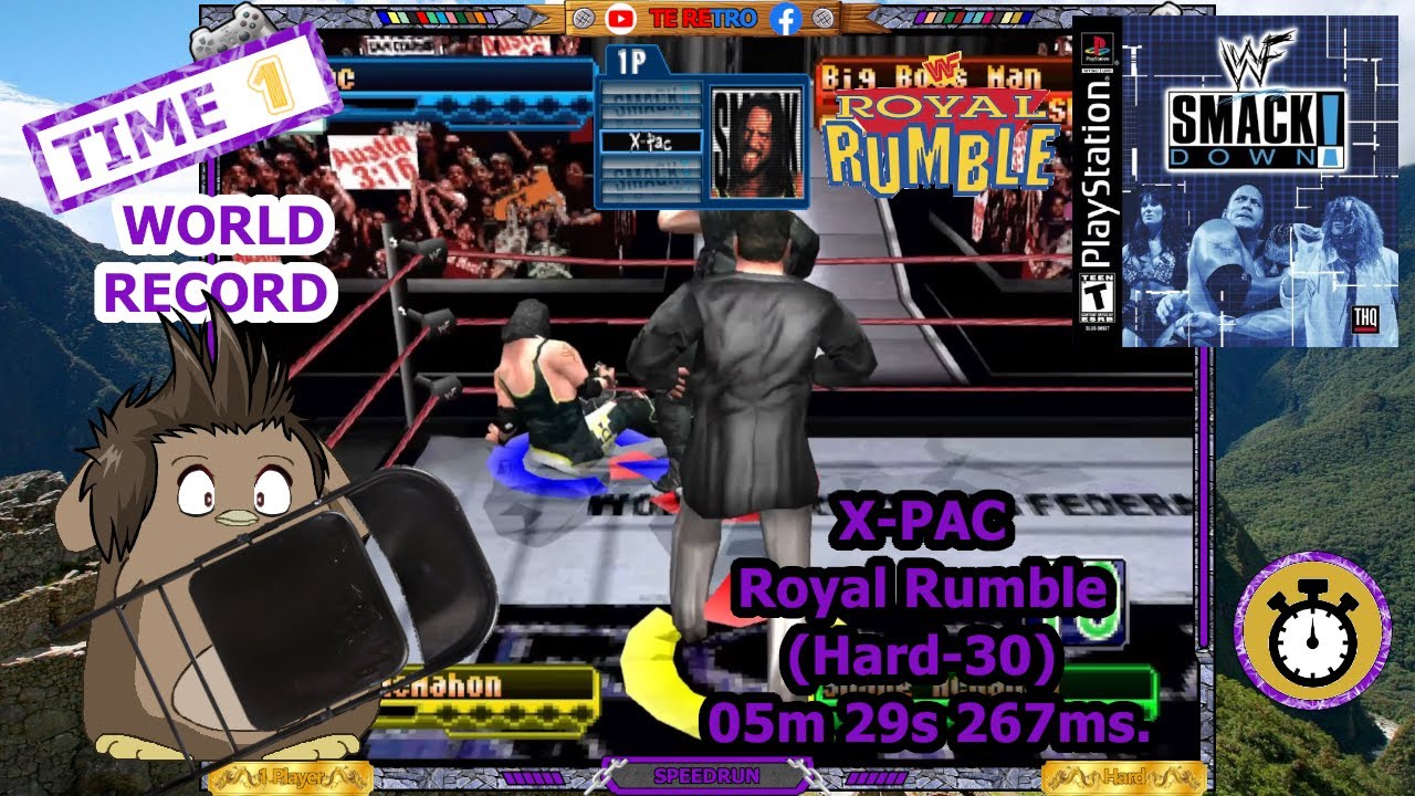 WWF SmackDown! (PSX) - 『Royal Rumble - Hard, 30』 Speedrun in 05m 29s ...