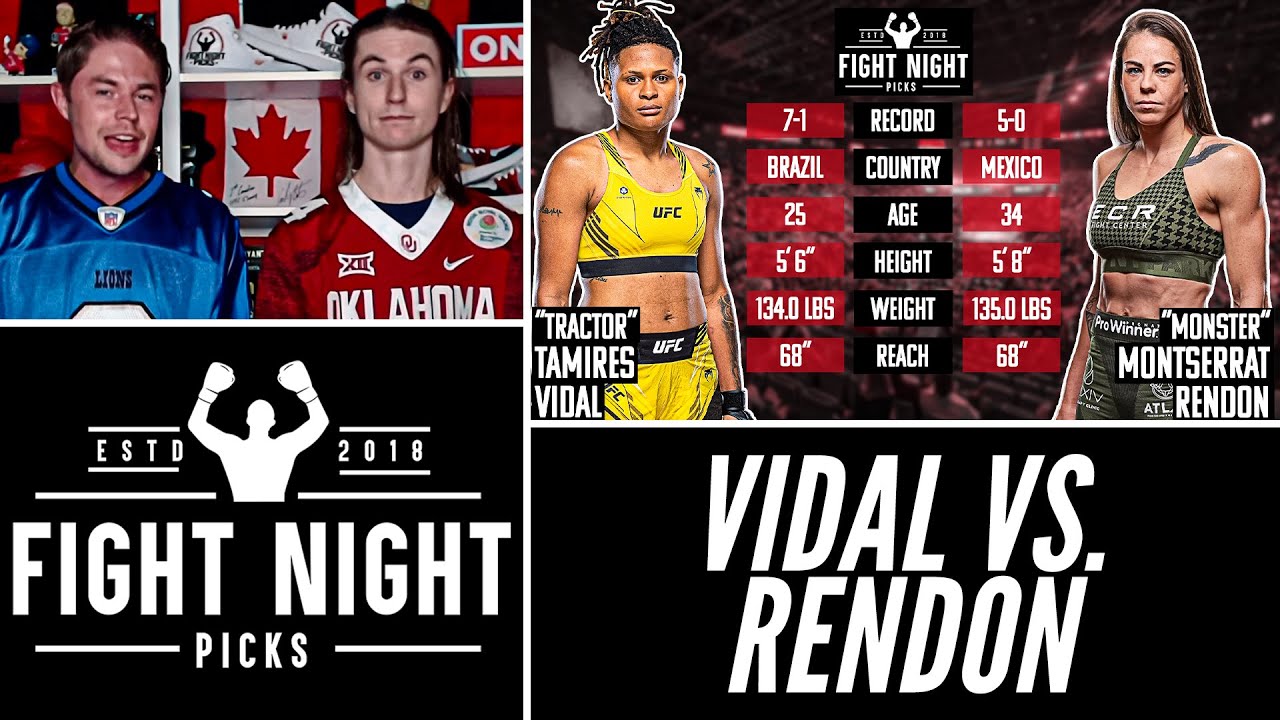 UFC Vegas 79: Tamires Vidal vs. Montserrat Rendon Preview & Prediction ...