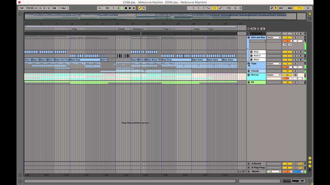 Ableton Template - Electro House - Melbourne Mayhem by Komodor Audio ...