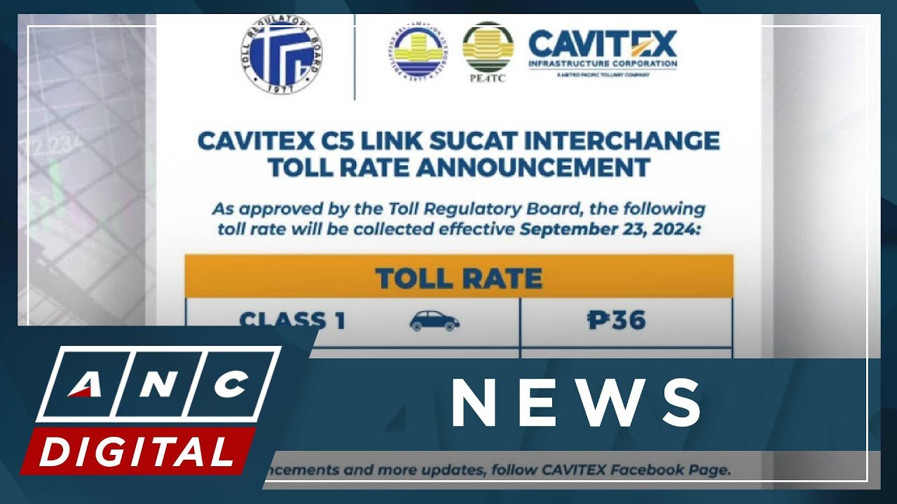 Motorists using Cavitex C5 link to be charged starting Sept. 23, 2024 ...