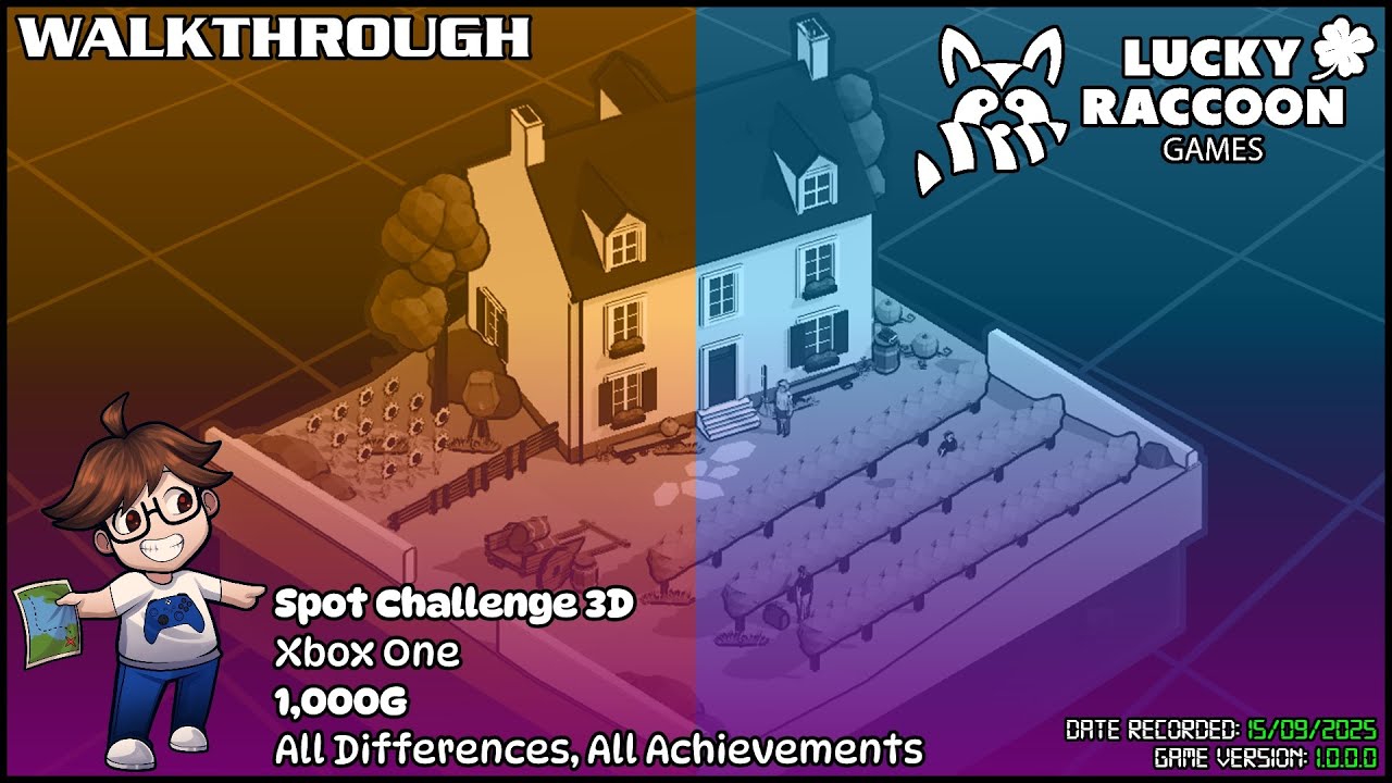 Walkthrough - Spot Challenge 3D (Xbox One) - 1,000G - YouTube