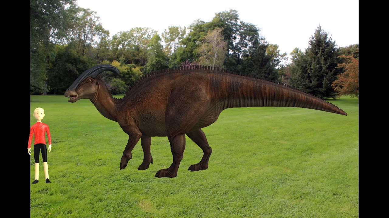 parasaurolophus size compare - YouTube