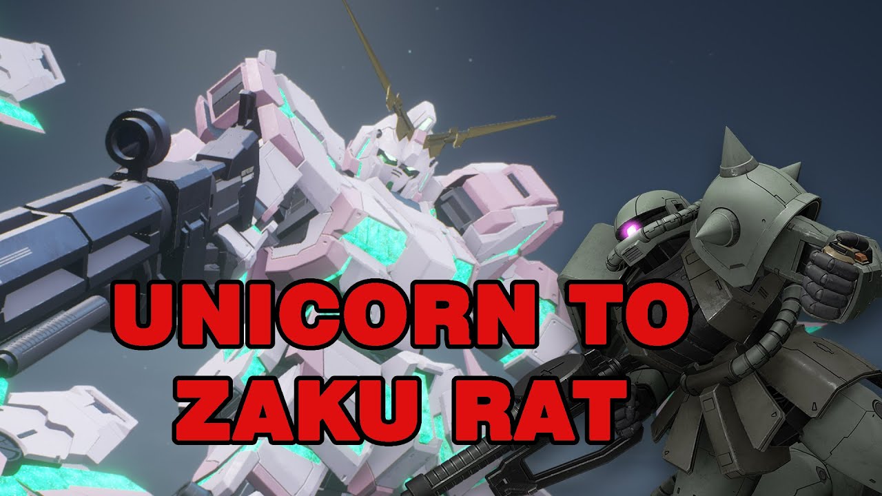 [GUNDAM EVOLUTION] Zaku II [Ranged] & Gundam Unicorn | - YouTube