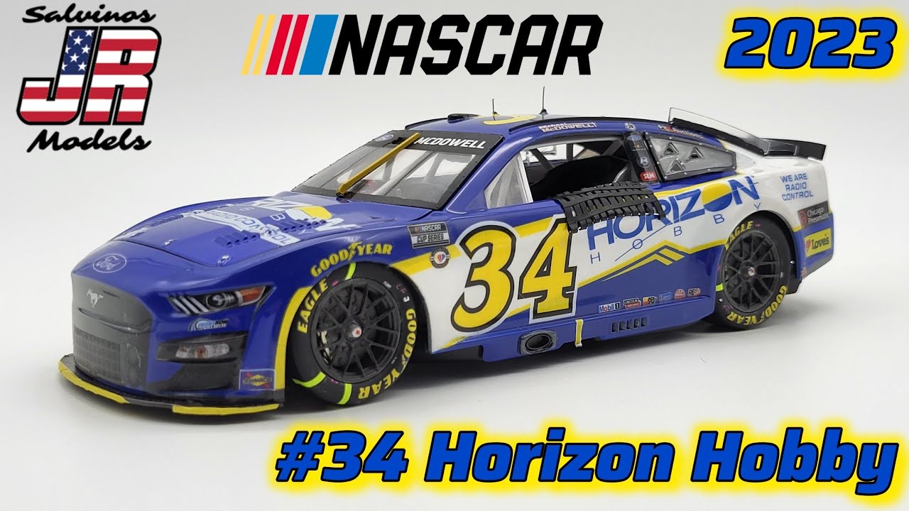 JR MODELS next gen NASCAR, Michael Mcdowell no,34 2023 Horizon Hobby ...