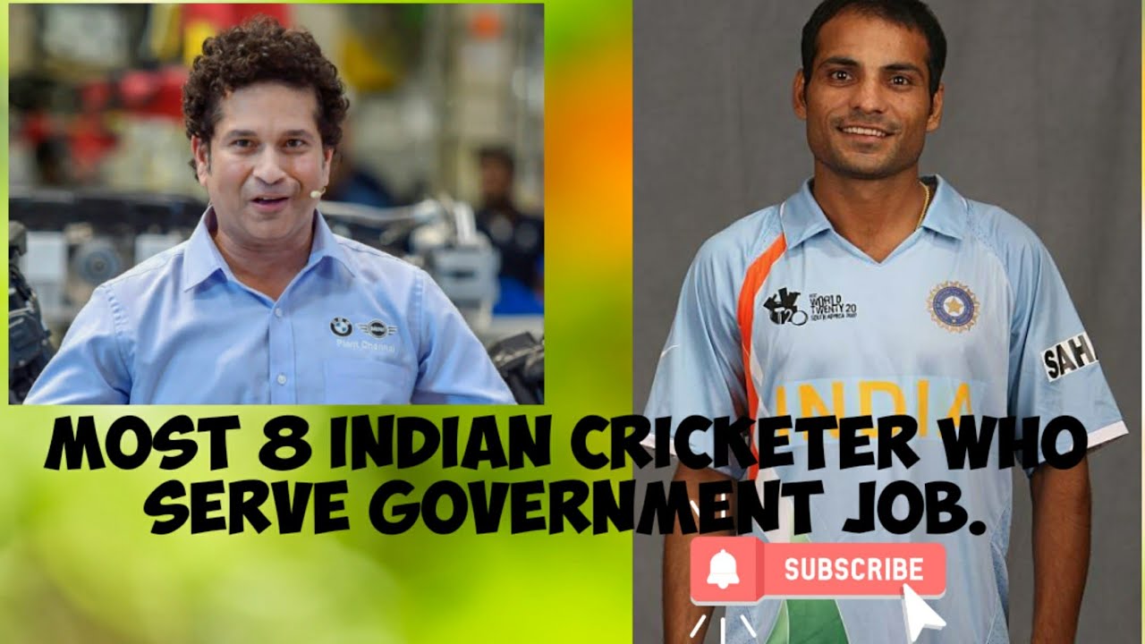 Most 8 Indian cricketer#who serve government job - YouTube