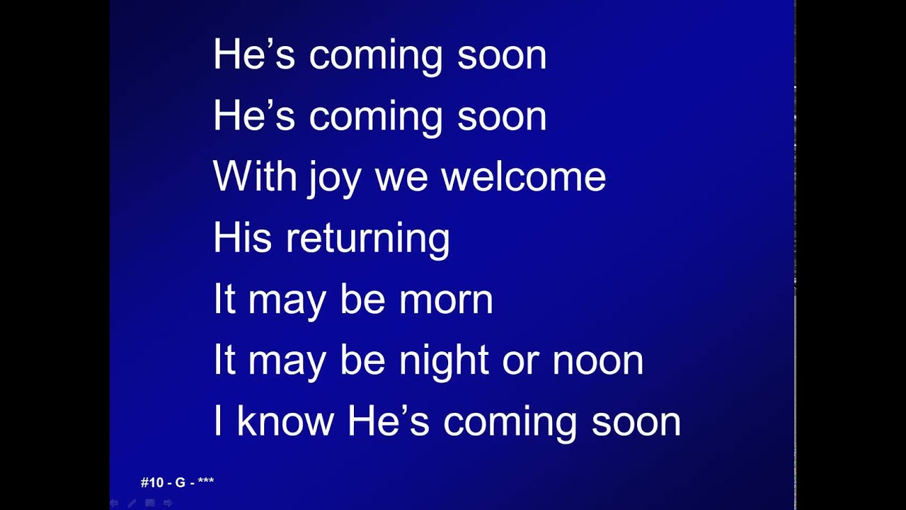 010 - He's coming soon - M - YouTube