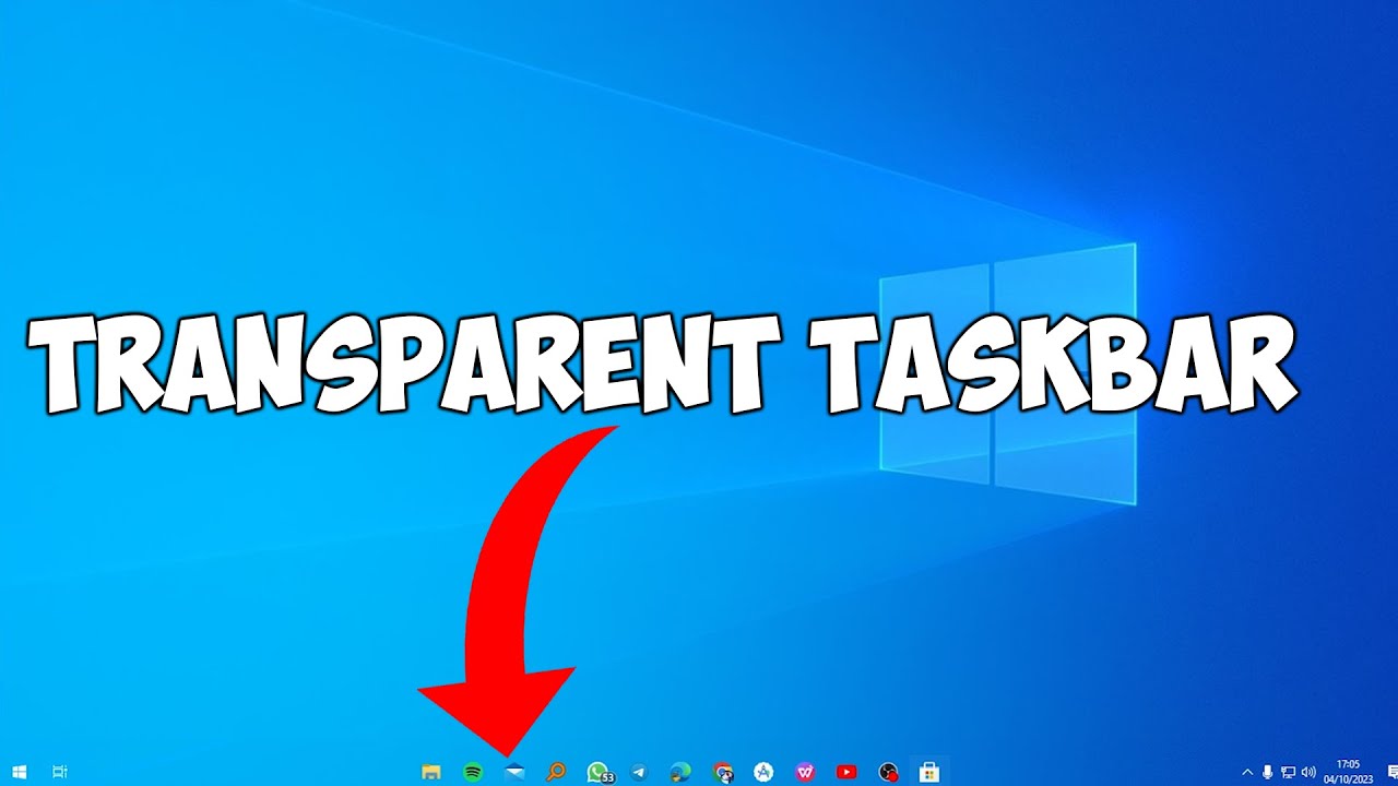 How to Make Windows 10 Taskbar Transparent in 2024 - YouTube