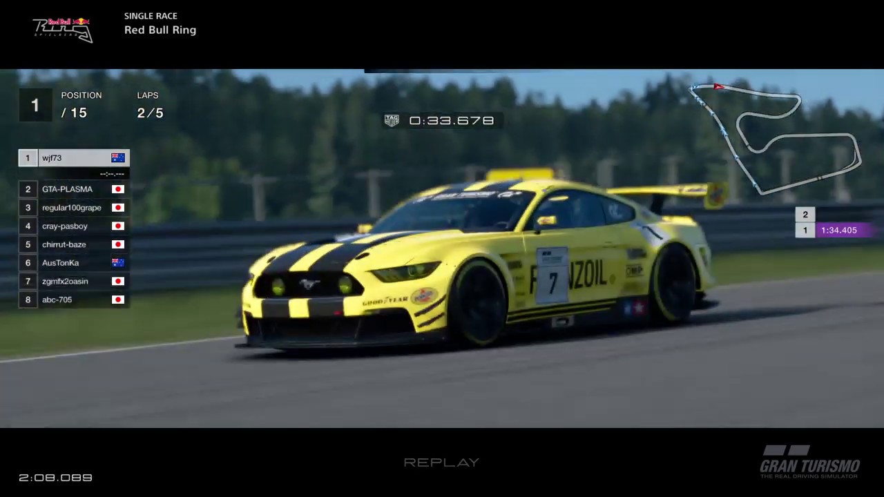 Gran Turismo™SPORT - Ford Mustang GT3 Gr3 (online race) v3 - YouTube