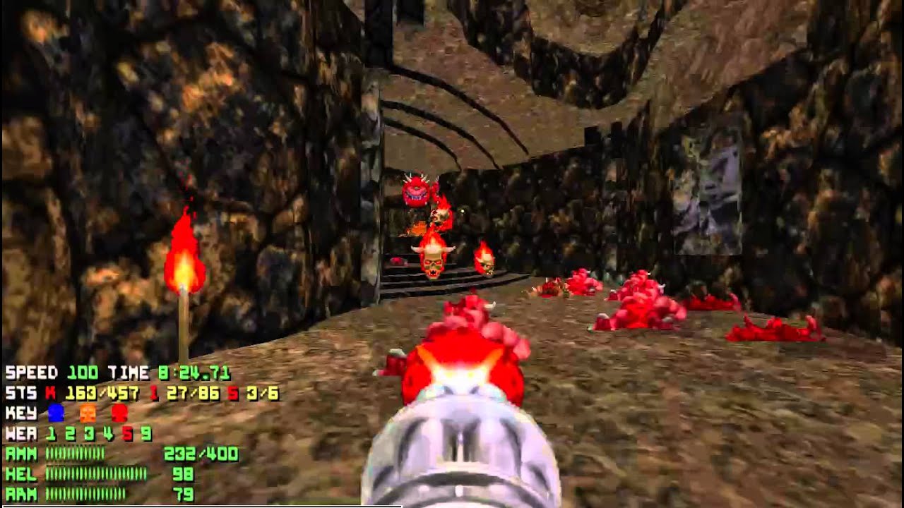 [Doom 2] Community Chest 4 - Map28 "Crucifix Held Close" - UV-Max in 18 ...