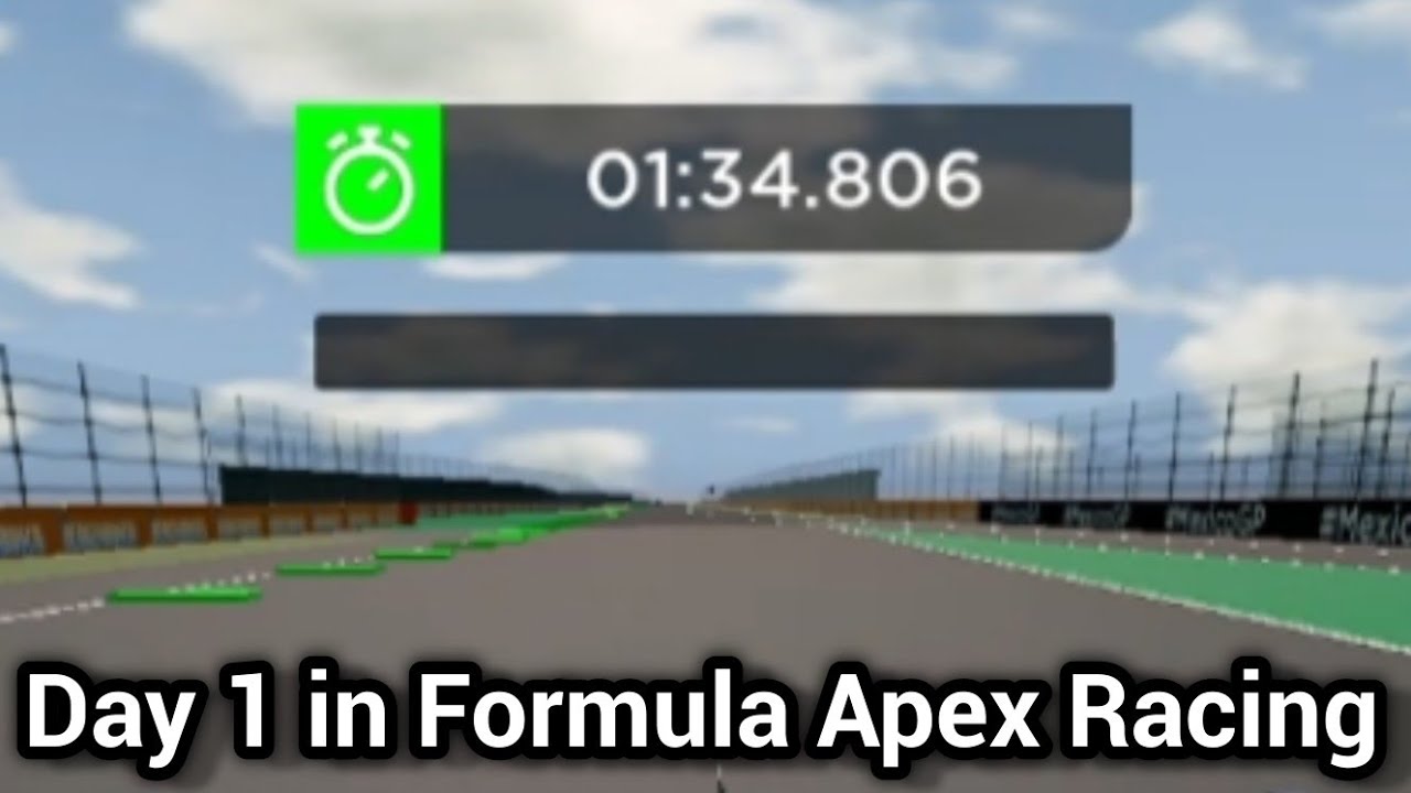 How to get good in Formula Apex Racing - Day 1!: The Beginning - YouTube