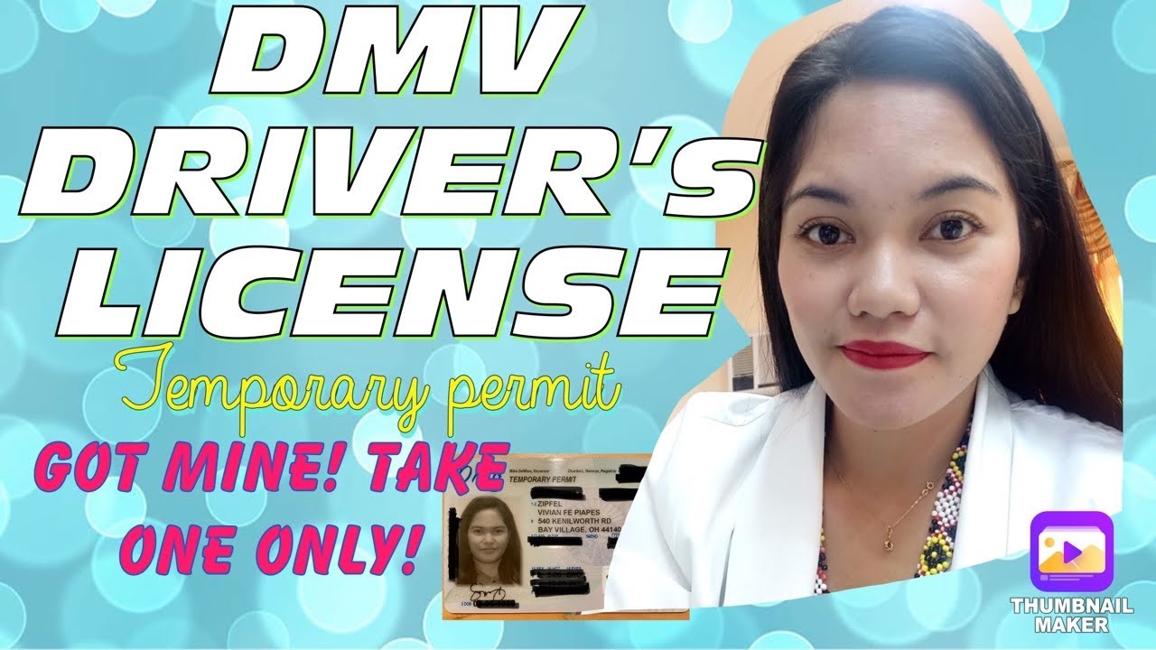 2020 DMV/BMV DRIVER’s LICENSE||Temporary Permit|| HOW I OBTAIN IT AND ...
