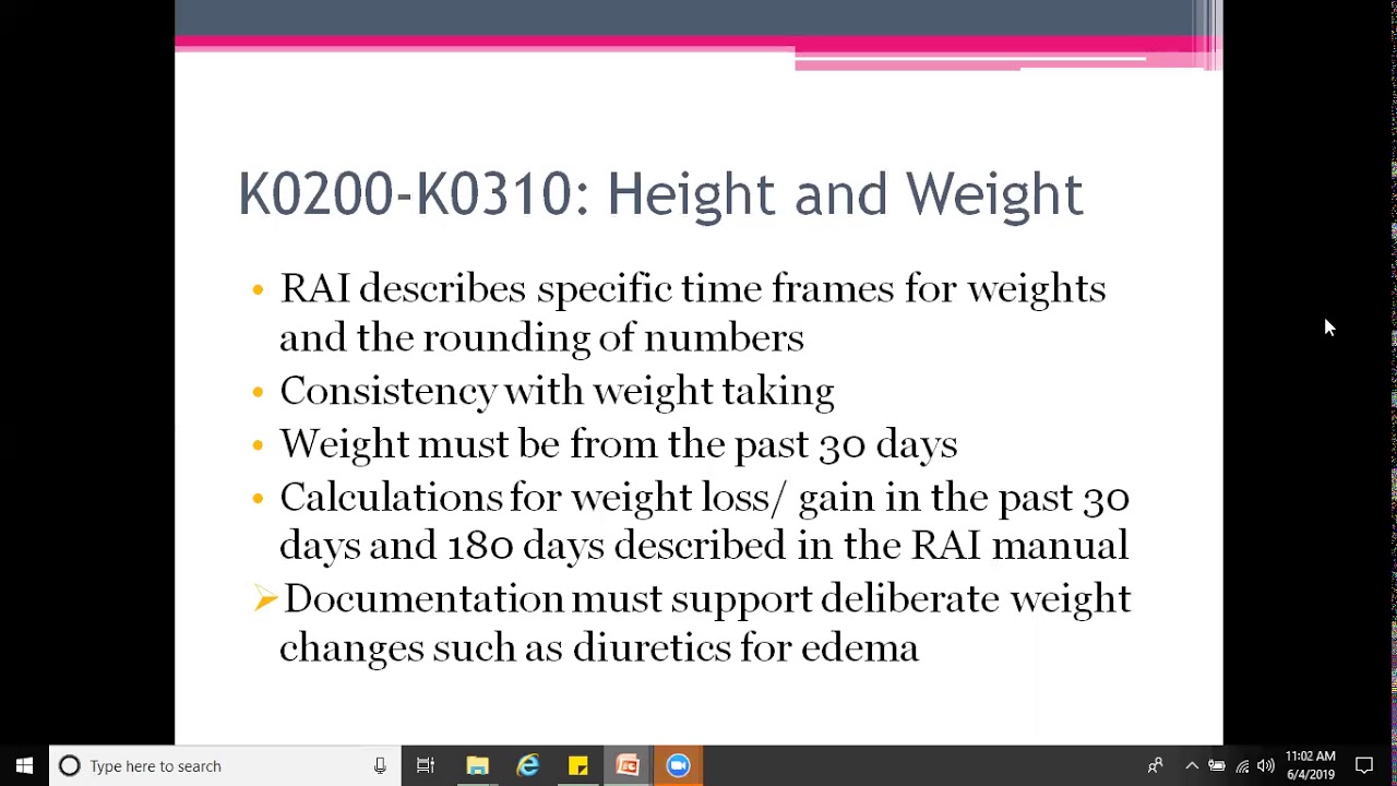 MDS Section K Nutrition and Swallowing - YouTube