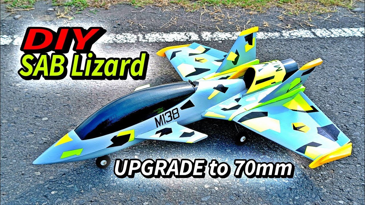 DIY SAB LIZARD Upgrade to EDF 70mm - YouTube