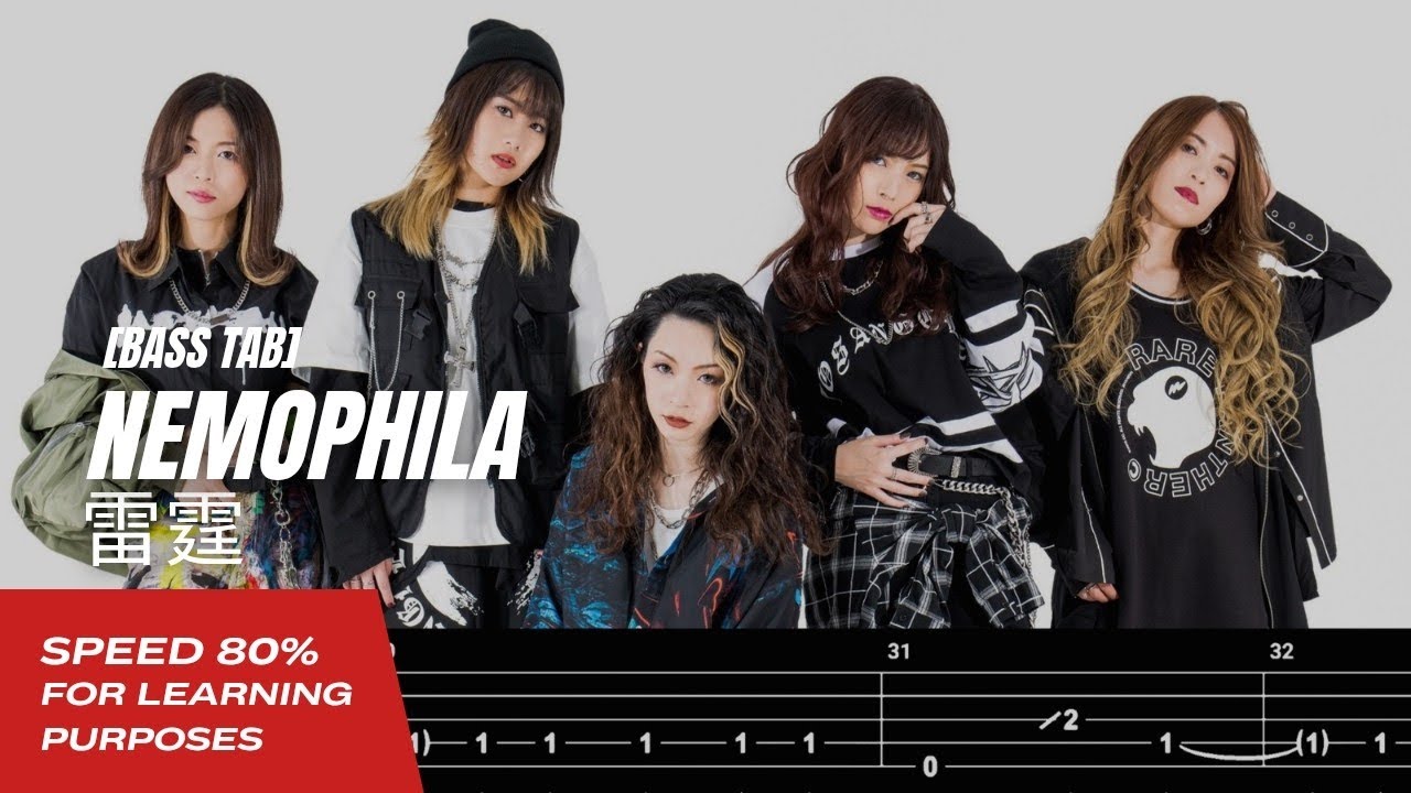 【BASS TAB】NEMOPHILA - 雷霆 -RAITEI-『SPEED 80%』 - YouTube