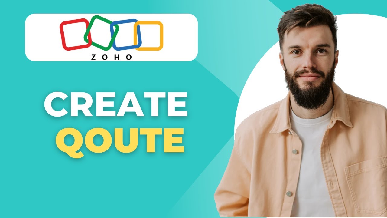 How To Create Quote in Zoho Books (Full 2025 Guide) - YouTube