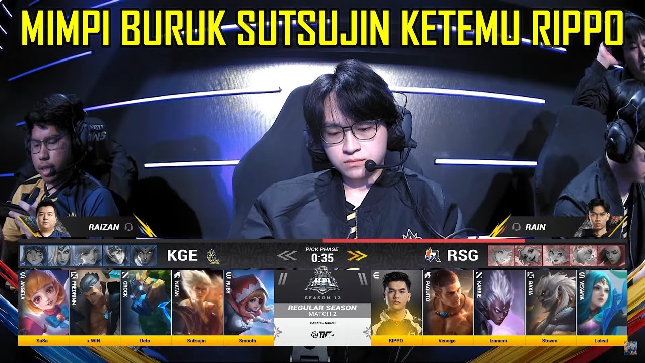 SUTSUJIN KEMBALI MEMANAS LAWAN TEAM RIPPO !! KING EMPIRE ESPORTS VS RSG ...