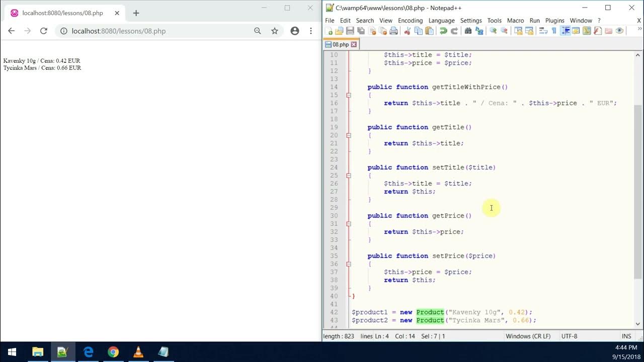 PHP/OOP - 08. Getters a Setters v OOP - PHP - YouTube