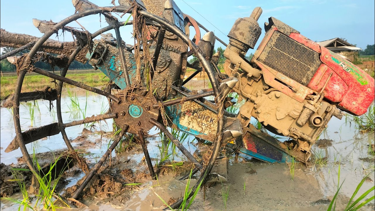Traktor sawah..!! Quick G1000 dengan diesel kubot RD85DI,terasa ringan ...