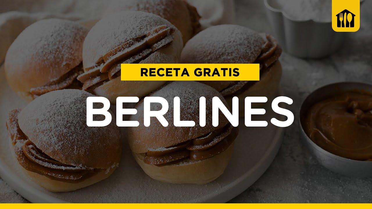 RECETA - BERLINES CON MANJAR - YouTube