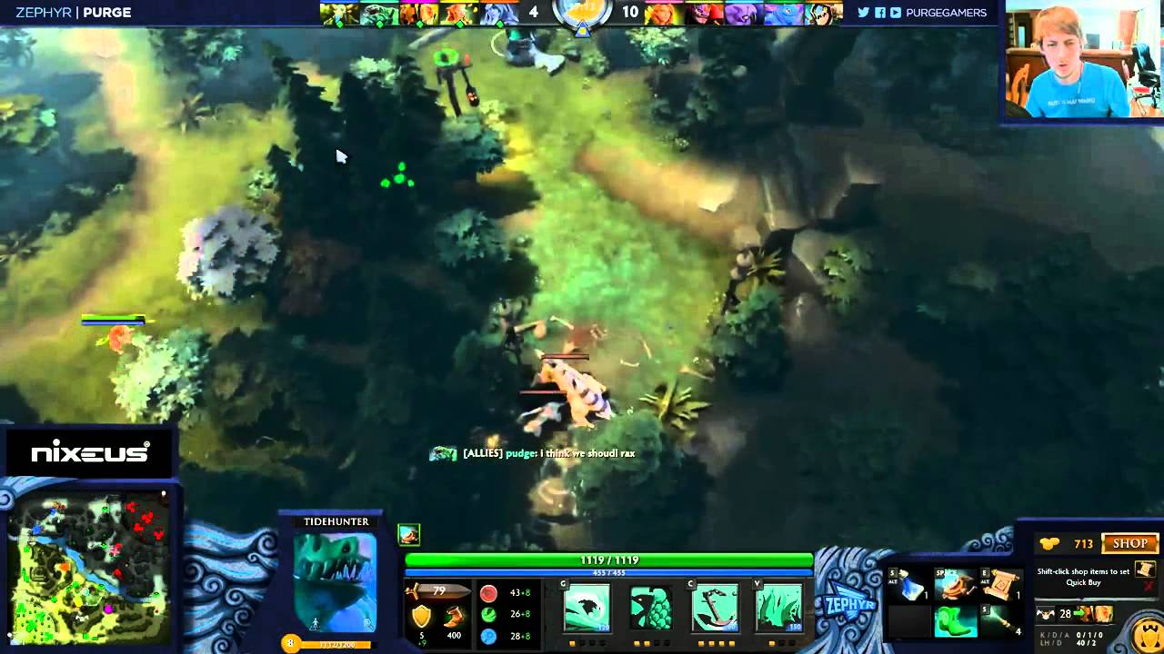 Dota 2 Purge plays Tidehunter offlane mp4 - YouTube