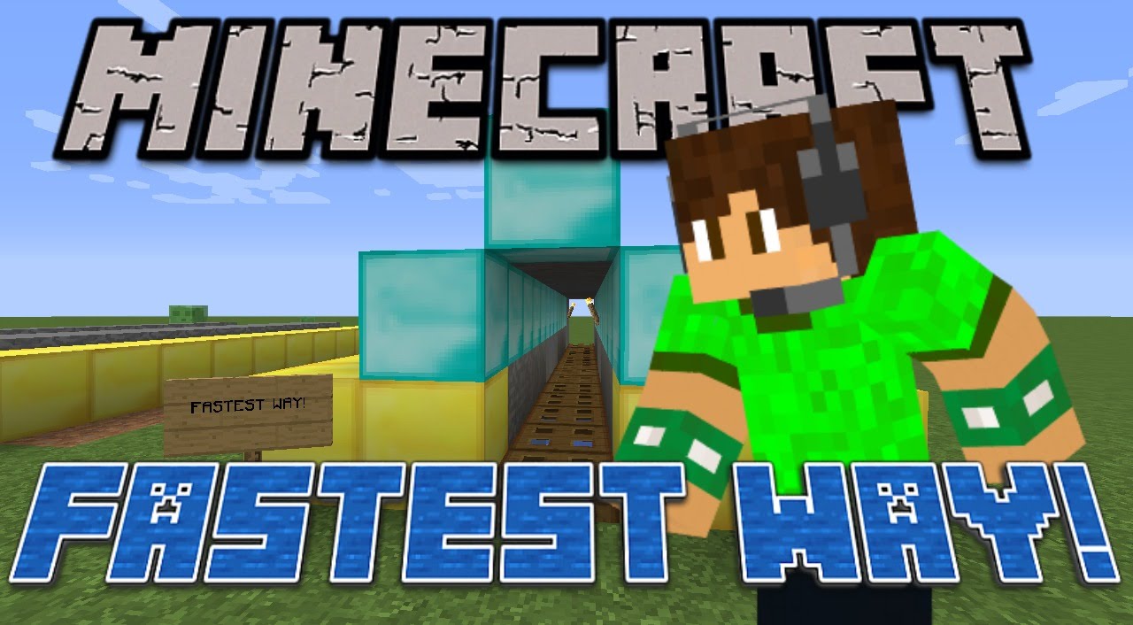 FASTEST WAY TO TRAVEL IN MINECRAFT! - YouTube