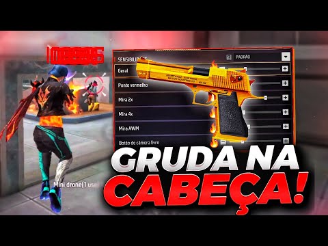 DEPOIS da ATUALIZAÇÃO!🔥 A MELHOR SENSIBILIDADE para SUBIR CAPA na NOVA ATUALIZAÇÃO do FREE FIRE!