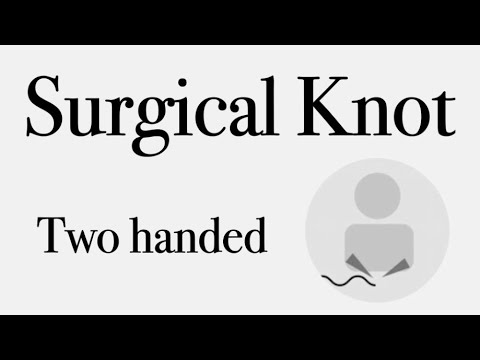Two handed surgical knot #Shorts - YouTube