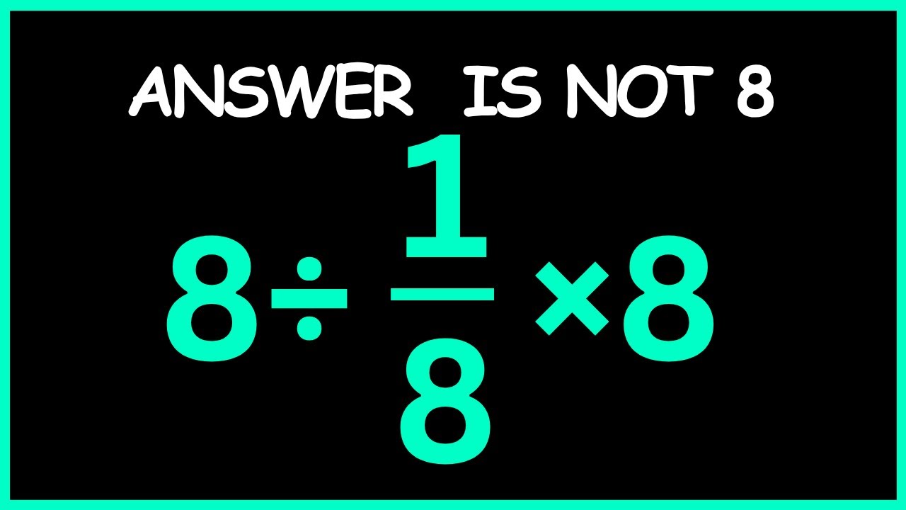 😲 This Simple Math Question Stumps Everyone ! - YouTube