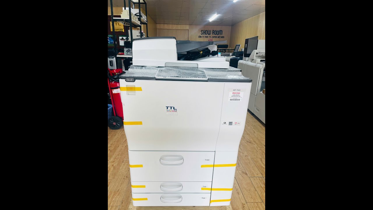 Hướng dẫn tháo lắp thay thế cuộn web dầu máy photocopy Ricoh MP 7502/ ...