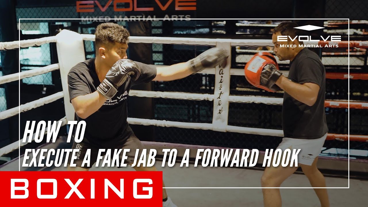 Boxing | How To Execute A Fake Jab To A Forward Hook - YouTube