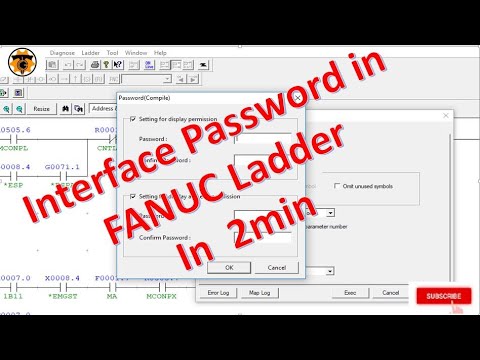 Password in PMC or Ladder file in FANUC controller| How to add password ...