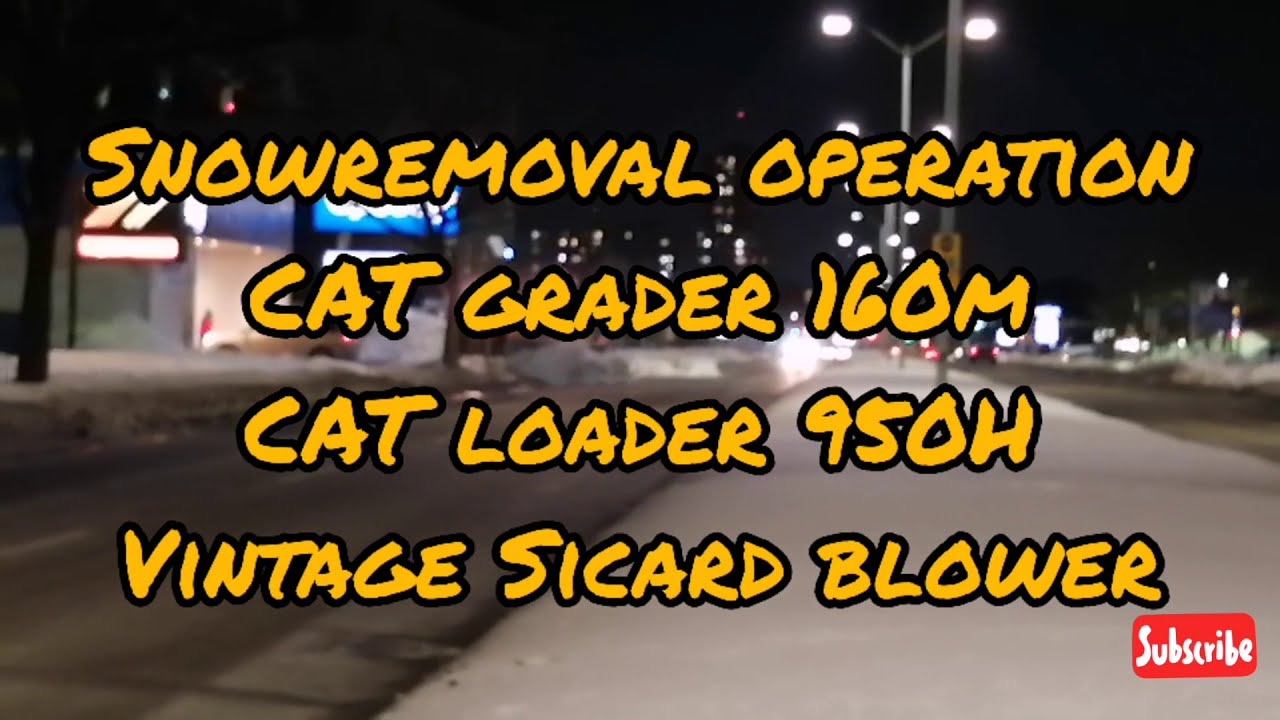 Snow Removal Operation with a Vintage Sicard Snowblower in the city of ...