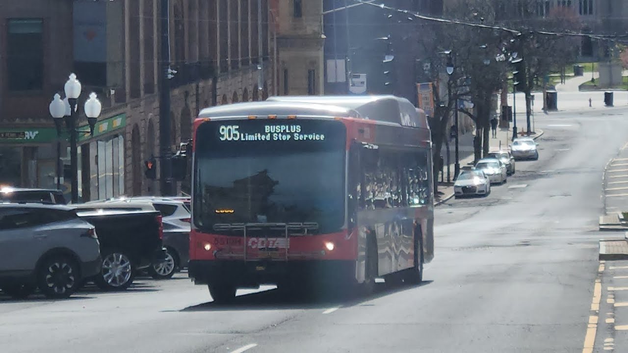 CDTA 2010 Gillig Low Floor BRT HEV 40' "Hybrid" #5510H on Route 905 ...