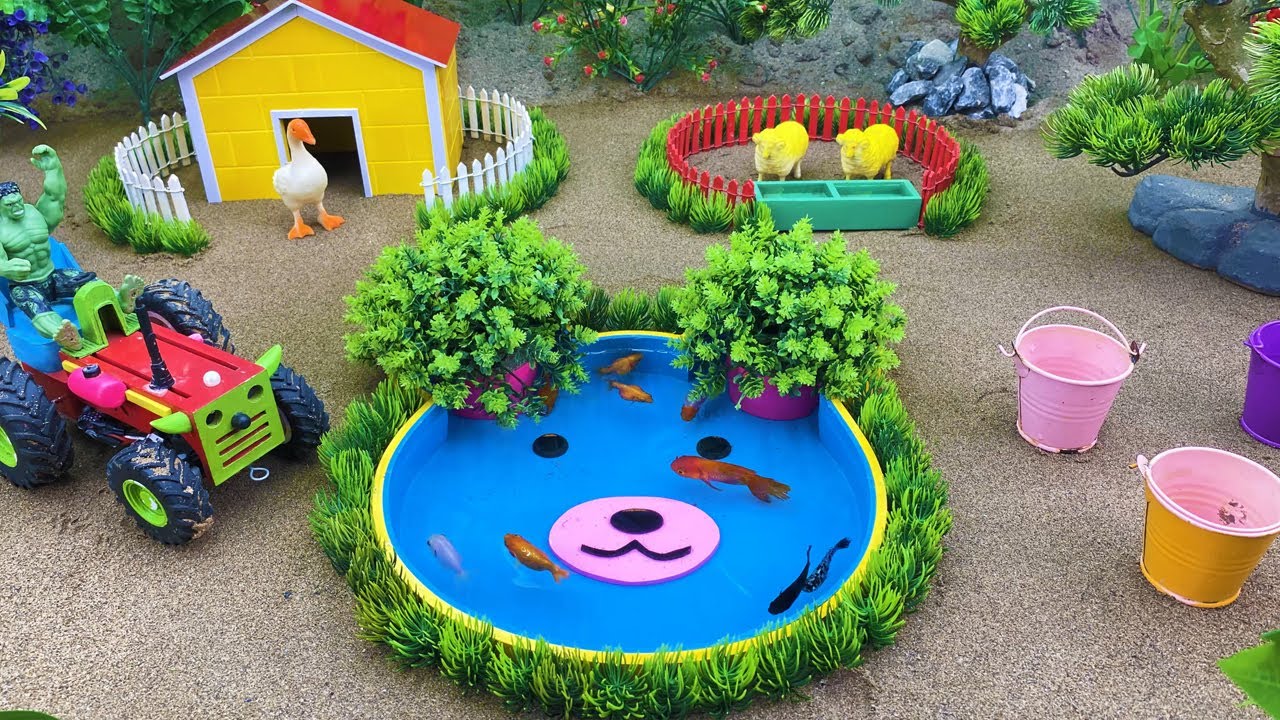 Diy Farming BTM - Make your own farm with a bear-shaped swimming pool ...
