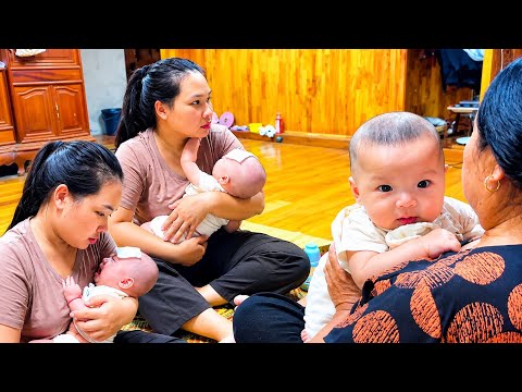 A busy day for a single mother raising twins.