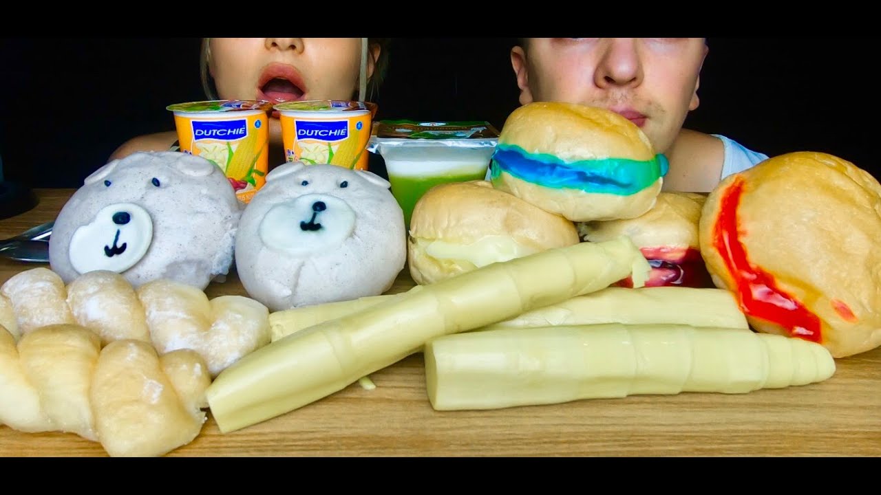 MUKBANG STRANGE KOREAN FOOD SWEET EGG PICKLED BAMBOO OLD BREADS WITH ...