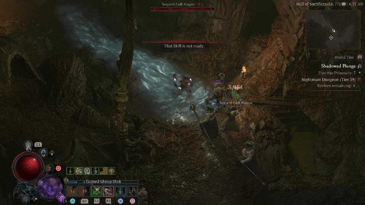 Diablo 4 - Shadowed Plunge Tier 39 Nightmare Sigil Dungeon Rogue - YouTube