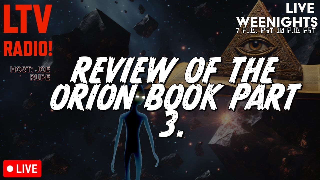 🔴LIVE - THE ORION BOOK REVIEW PART 3. - YouTube