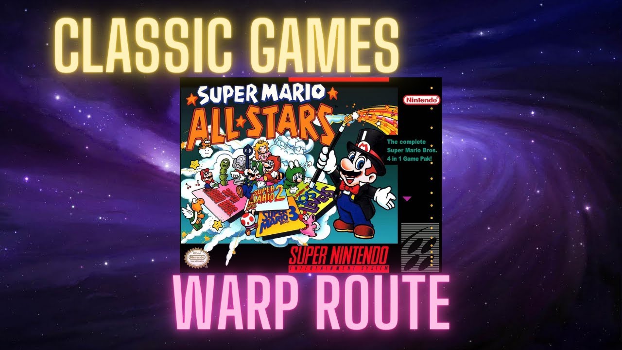 Super Mario All Stars SMB1 Walkthrough Warp Route - YouTube