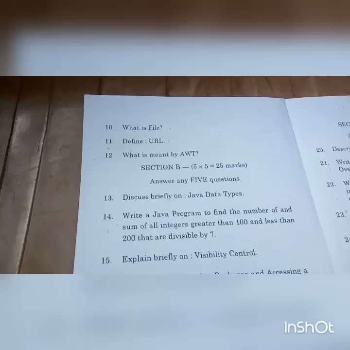 Madras university question papers - YouTube